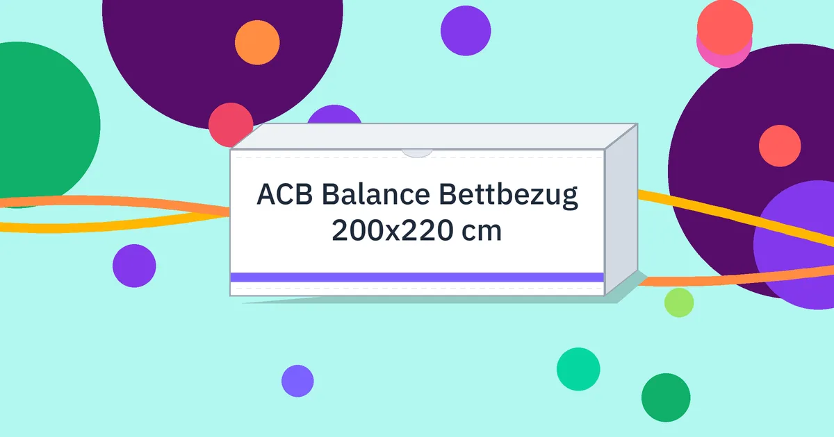 Symbolbild: Packung mit der Aufschrift ACB Balance Bettbezug 200x220 cm (PZN 11648649) – Verfügbarkeit und Bezug in Apotheken in Frankfurt am Main