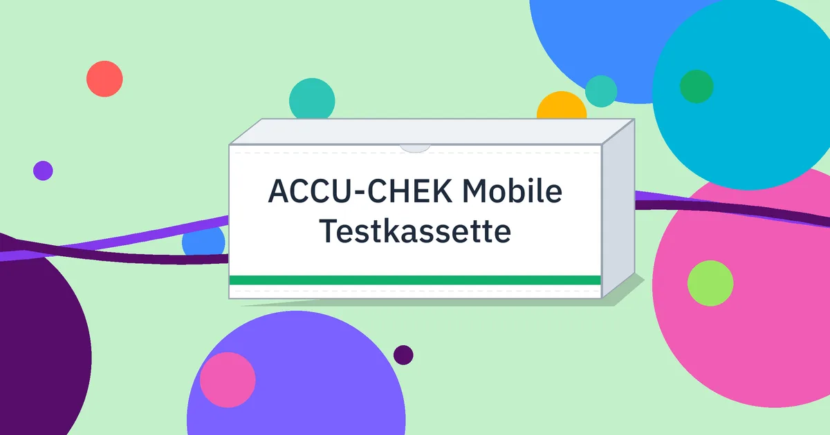 Symbolbild: Packung mit der Aufschrift ACCU-CHEK Mobile Testkassette (PZN 19921300) – Verfügbarkeit und Bezug in Apotheken in Frankfurt am Main