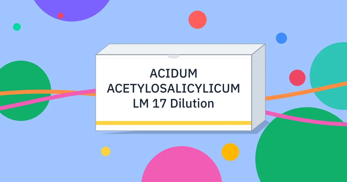 Symbolbild: Packung mit der Aufschrift ACIDUM ACETYLOSALICYLICUM LM 17 Dilution (PZN 13268023) – Verfügbarkeit und Bezug in Apotheken in Frankfurt am Main