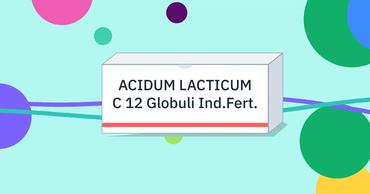 Symbolbild: Packung mit der Aufschrift ACIDUM LACTICUM C 12 Globuli Ind.Fert. (PZN 17641269) – Verfügbarkeit und Bezug in Apotheken in Frankfurt am Main
