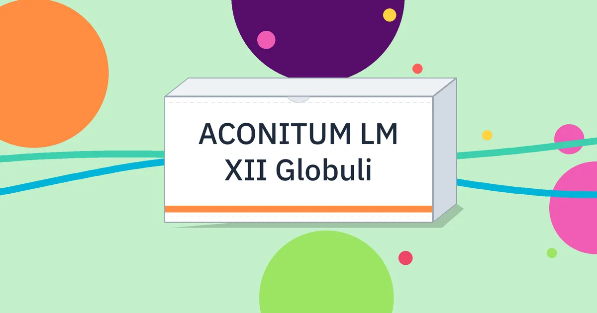 Symbolbild: Packung mit der Aufschrift ACONITUM LM XII Globuli (PZN 02676552) – Verfügbarkeit und Bezug in Apotheken in Frankfurt am Main