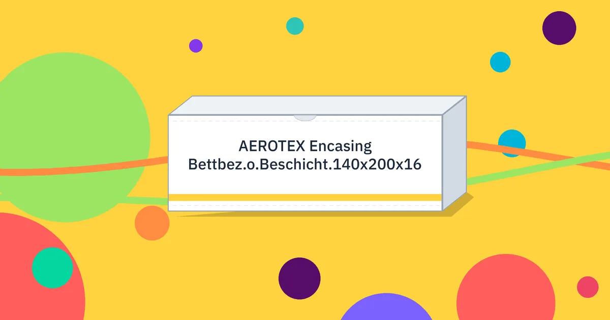 Symbolbild: Packung mit der Aufschrift AEROTEX Encasing Bettbez.o.Beschicht.140x200x16 (PZN 03392294) – Verfügbarkeit und Bezug in Apotheken in Frankfurt am Main