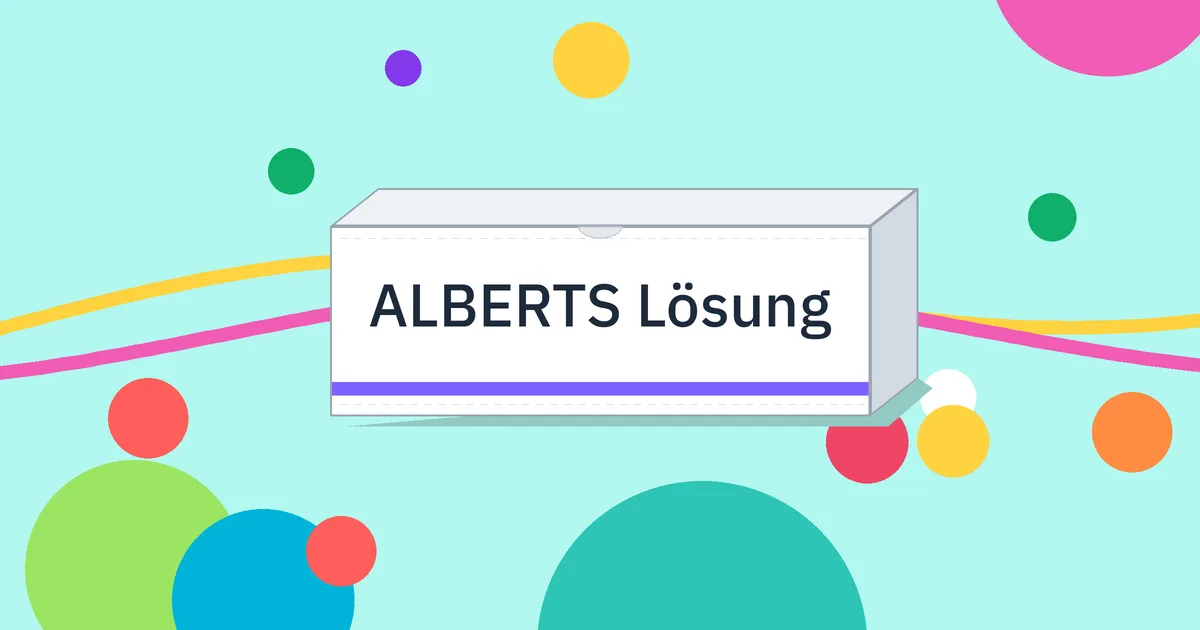 Symbolbild: Packung mit der Aufschrift ALBERTS Lösung (PZN 04958295) – Verfügbarkeit und Bezug in Apotheken in Frankfurt am Main
