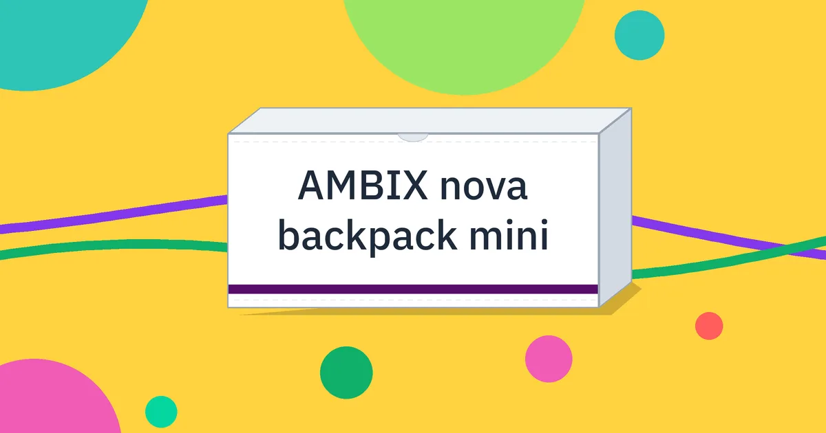 Symbolbild: Packung mit der Aufschrift AMBIX nova backpack mini (PZN 17599165) – Verfügbarkeit und Bezug in Apotheken in Frankfurt am Main