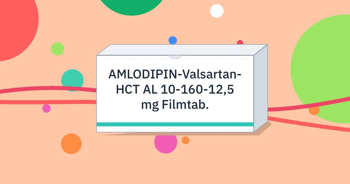 Symbolbild: Packung mit der Aufschrift AMLODIPIN-Valsartan-HCT AL 10-160-12,5 mg Filmtab. (PZN 15437122) – Verfügbarkeit und Bezug in Apotheken in Frankfurt am Main