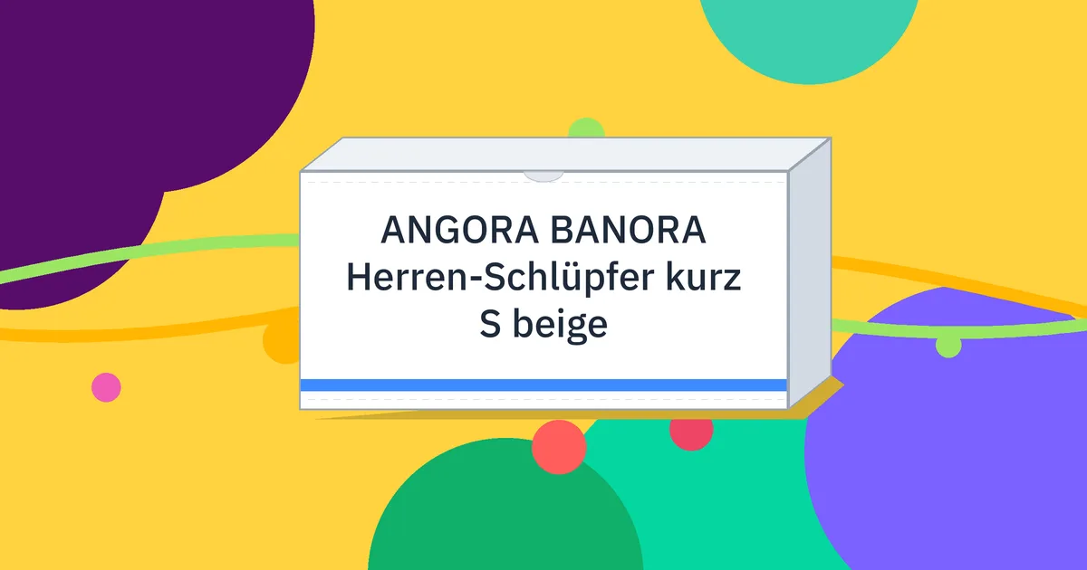 Symbolbild: Packung mit der Aufschrift ANGORA BANORA Herren-Schlüpfer kurz S beige (PZN 01540661) – Verfügbarkeit und Bezug in Apotheken in Frankfurt am Main