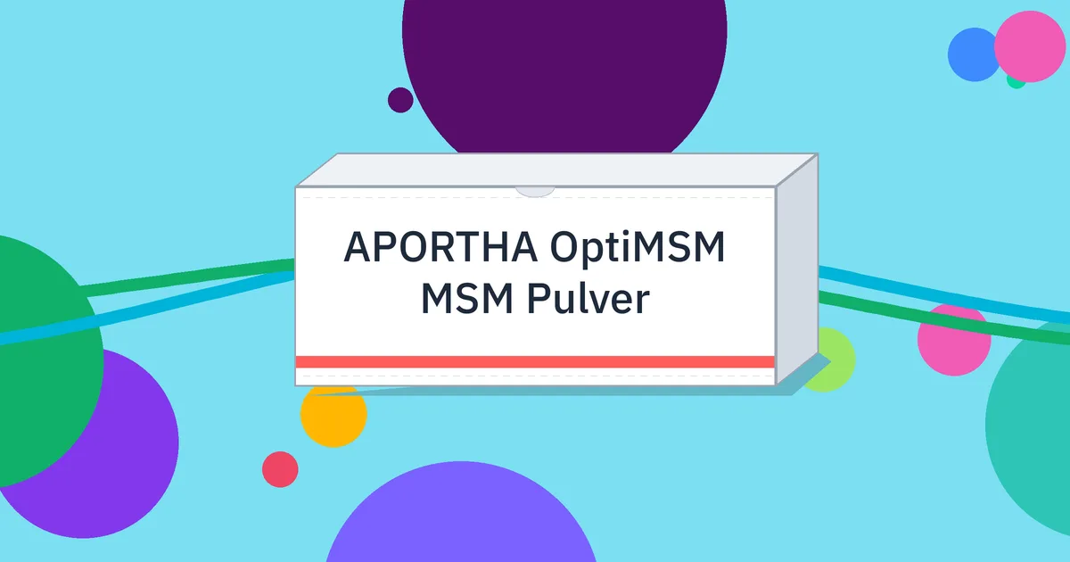 Symbolbild: Packung mit der Aufschrift APORTHA OptiMSM MSM Pulver (PZN 11703041) – Verfügbarkeit und Bezug in Apotheken in Frankfurt am Main