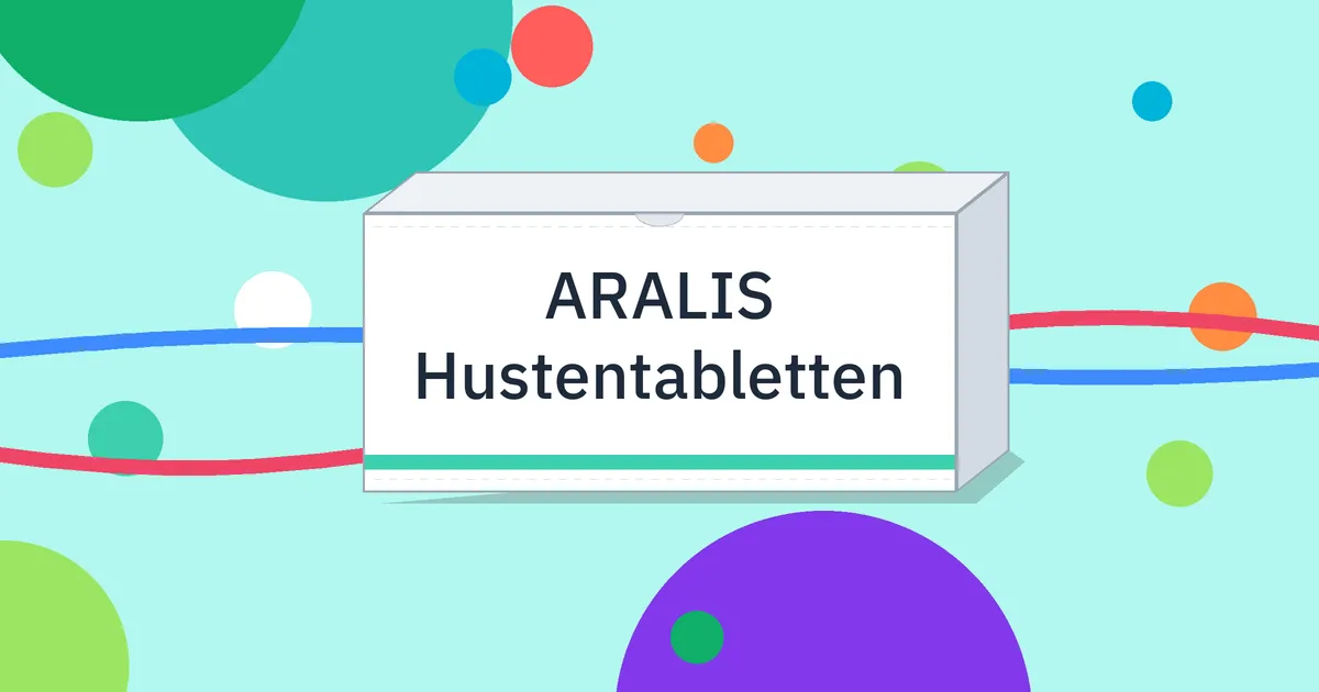 Symbolbild: Packung mit der Aufschrift ARALIS Hustentabletten (PZN 01324503) – Verfügbarkeit und Bezug in Apotheken in Frankfurt am Main