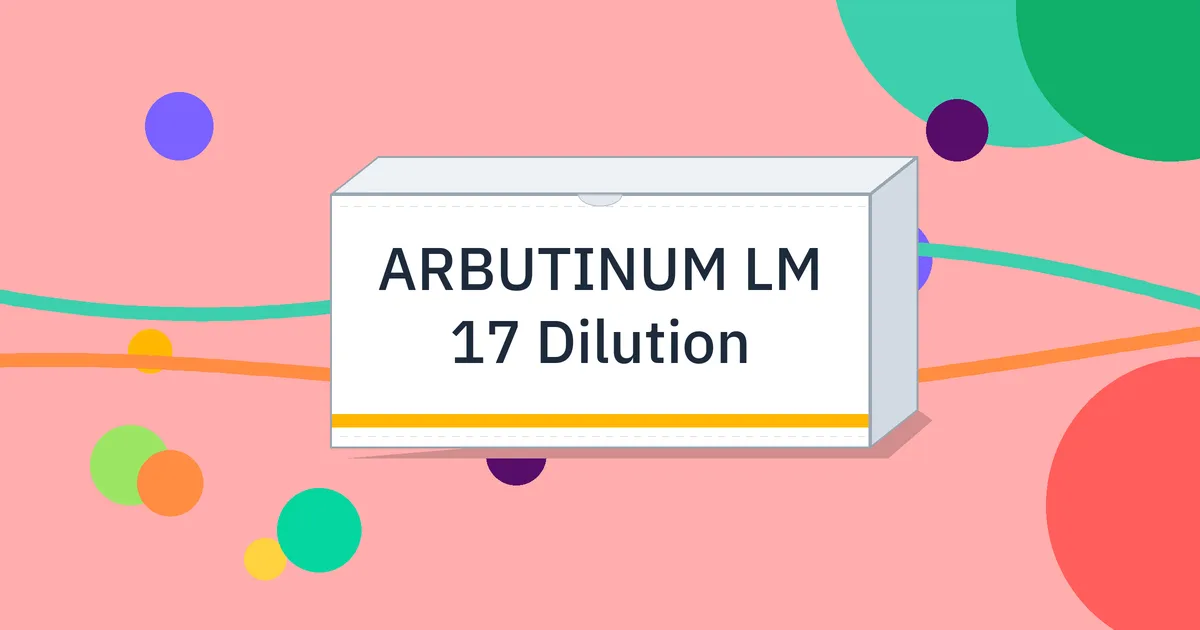 Symbolbild: Packung mit der Aufschrift ARBUTINUM LM 17 Dilution (PZN 13386722) – Verfügbarkeit und Bezug in Apotheken in Frankfurt am Main
