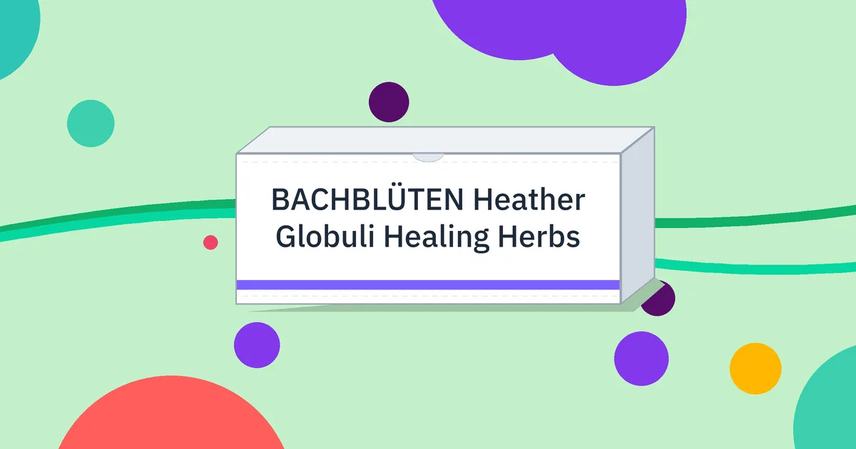 Symbolbild: Packung mit der Aufschrift BACHBLÜTEN Heather Globuli Healing Herbs (PZN 07365874) – Verfügbarkeit und Bezug in Apotheken in Frankfurt am Main