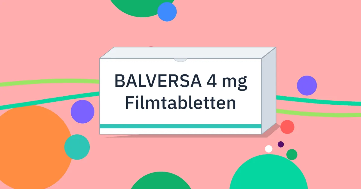 Symbolbild: Packung mit der Aufschrift BALVERSA 4 mg Filmtabletten (PZN 19209725) – Verfügbarkeit und Bezug in Apotheken in Frankfurt am Main