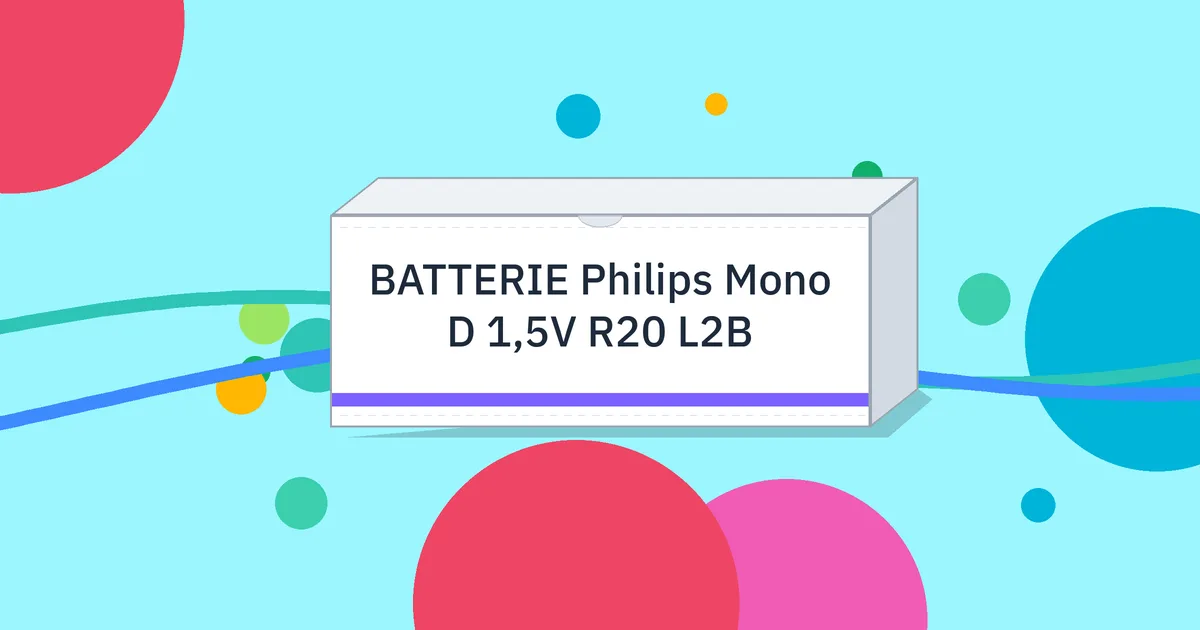 Symbolbild: Packung mit der Aufschrift BATTERIE Philips Mono D 1,5V R20 L2B (PZN 08922928) – Verfügbarkeit und Bezug in Apotheken in Frankfurt am Main