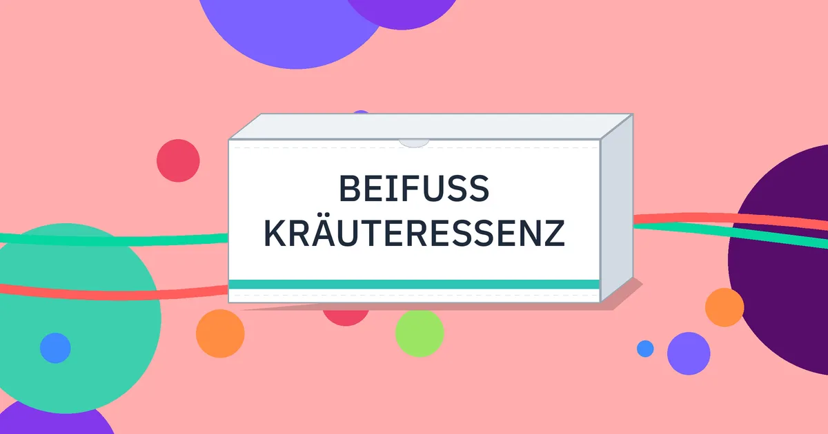 Symbolbild: Packung mit der Aufschrift BEIFUSS KRÄUTERESSENZ (PZN 12339301) – Verfügbarkeit und Bezug in Apotheken in Frankfurt am Main