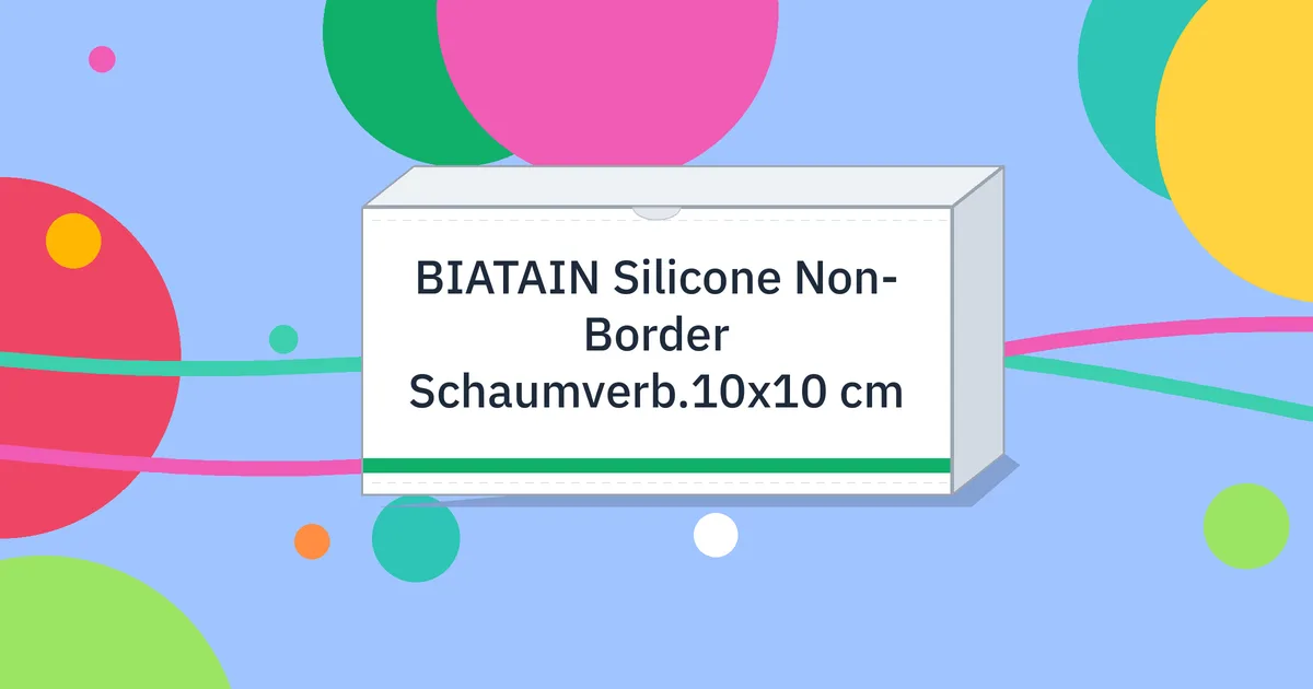 Symbolbild: Packung mit der Aufschrift BIATAIN Silicone Non-Border Schaumverb.10x10 cm (PZN 17850659) – Verfügbarkeit und Bezug in Apotheken in Frankfurt am Main
