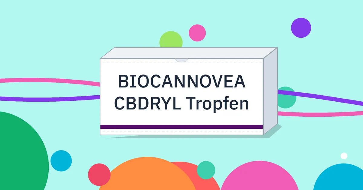 Symbolbild: Packung mit der Aufschrift BIOCANNOVEA CBDRYL Tropfen (PZN 17851995) – Verfügbarkeit und Bezug in Apotheken in Frankfurt am Main