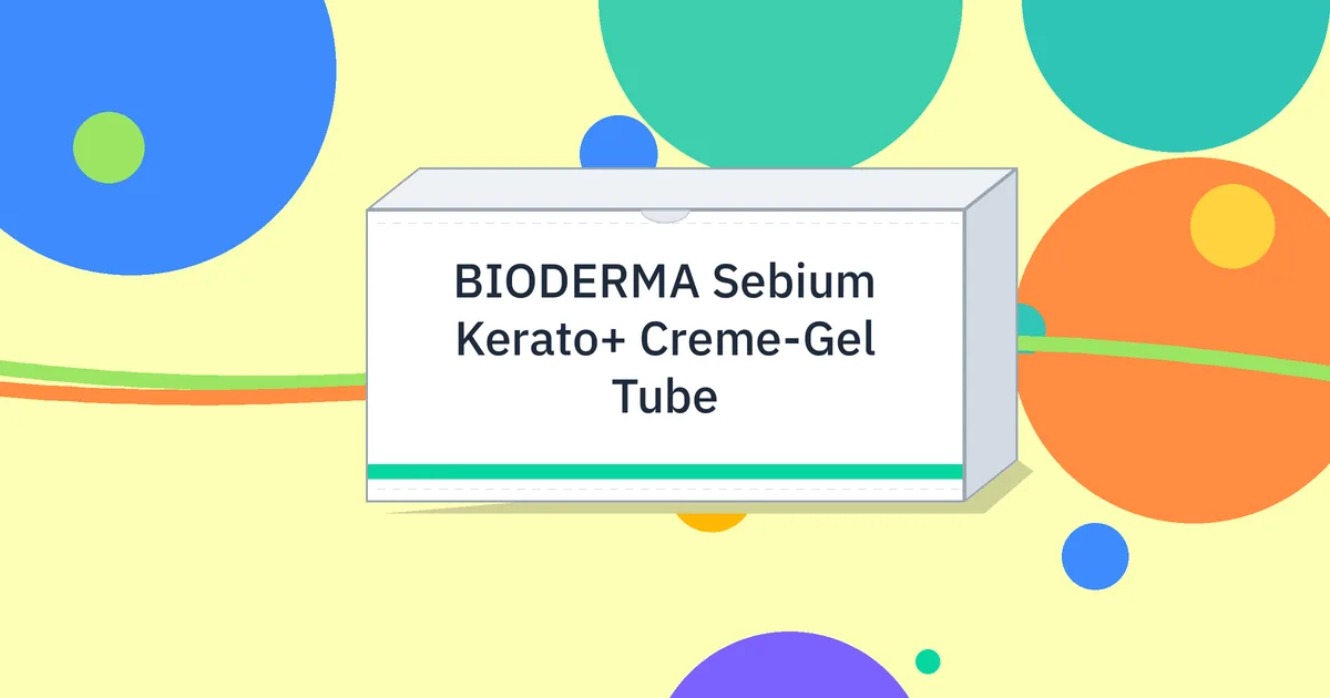 Symbolbild: Packung mit der Aufschrift BIODERMA Sebium Kerato+ Creme-Gel Tube (PZN 18111131) – Verfügbarkeit und Bezug in Apotheken in Frankfurt am Main