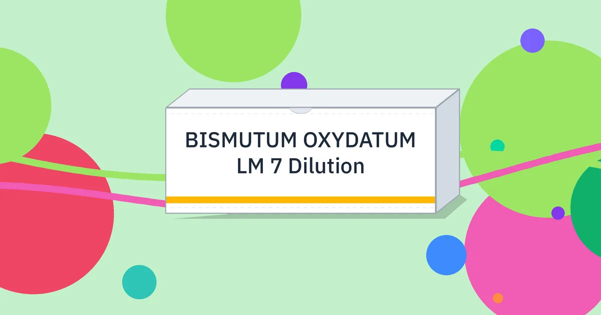 Symbolbild: Packung mit der Aufschrift BISMUTUM OXYDATUM LM 7 Dilution (PZN 13387696) – Verfügbarkeit und Bezug in Apotheken in Frankfurt am Main