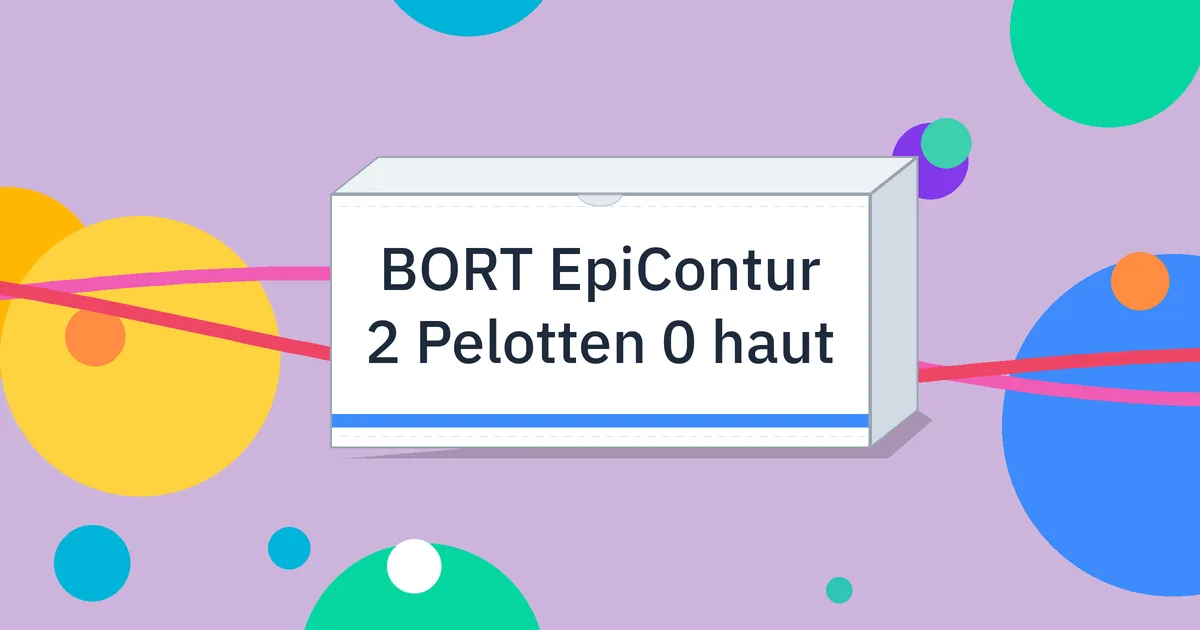 Symbolbild: Packung mit der Aufschrift BORT EpiContur 2 Pelotten 0 haut (PZN 04384440) – Verfügbarkeit und Bezug in Apotheken in Frankfurt am Main