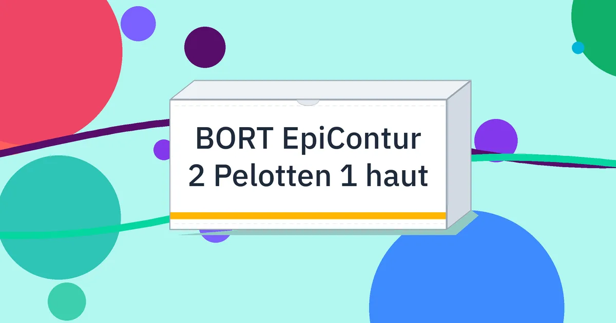 Symbolbild: Packung mit der Aufschrift BORT EpiContur 2 Pelotten 1 haut (PZN 04384457) – Verfügbarkeit und Bezug in Apotheken in Frankfurt am Main