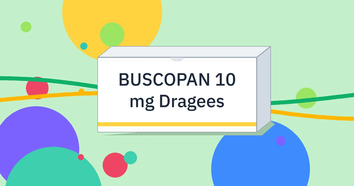 Symbolbild: Packung mit der Aufschrift BUSCOPAN 10 mg Dragees (PZN 02350388) – Verfügbarkeit und Bezug in Apotheken in Frankfurt am Main