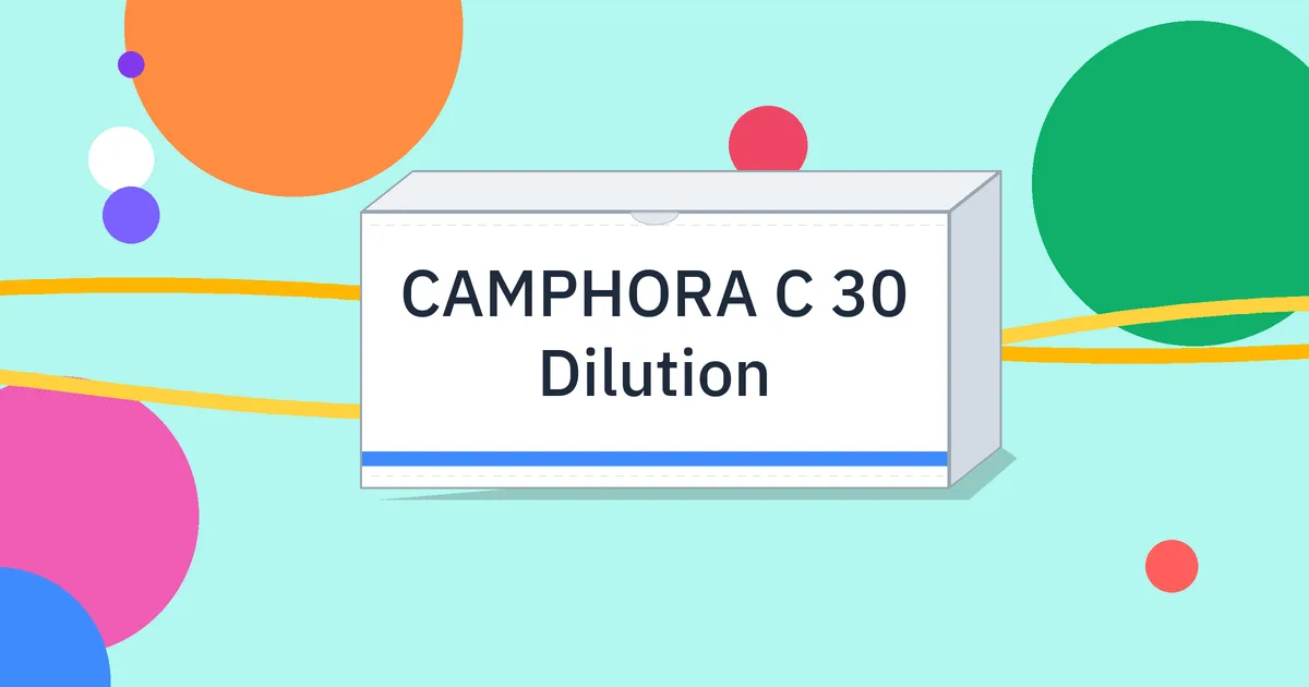 Symbolbild: Packung mit der Aufschrift CAMPHORA C 30 Dilution (PZN 07162970) – Verfügbarkeit und Bezug in Apotheken in Frankfurt am Main