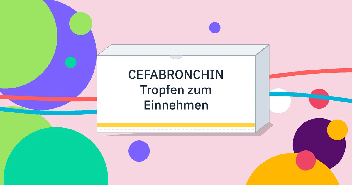 Symbolbild: Packung mit der Aufschrift CEFABRONCHIN Tropfen zum Einnehmen (PZN 10298549) – Verfügbarkeit und Bezug in Apotheken in Frankfurt am Main