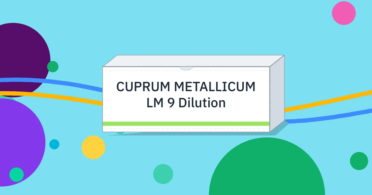 Symbolbild: Packung mit der Aufschrift CUPRUM METALLICUM LM 9 Dilution (PZN 12838139) – Verfügbarkeit und Bezug in Apotheken in Frankfurt am Main