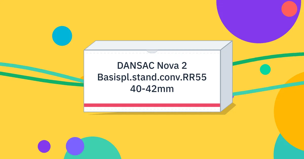 Symbolbild: Packung mit der Aufschrift DANSAC Nova 2 Basispl.stand.conv.RR55 40-42mm (PZN 02451913) – Verfügbarkeit und Bezug in Apotheken in Frankfurt am Main