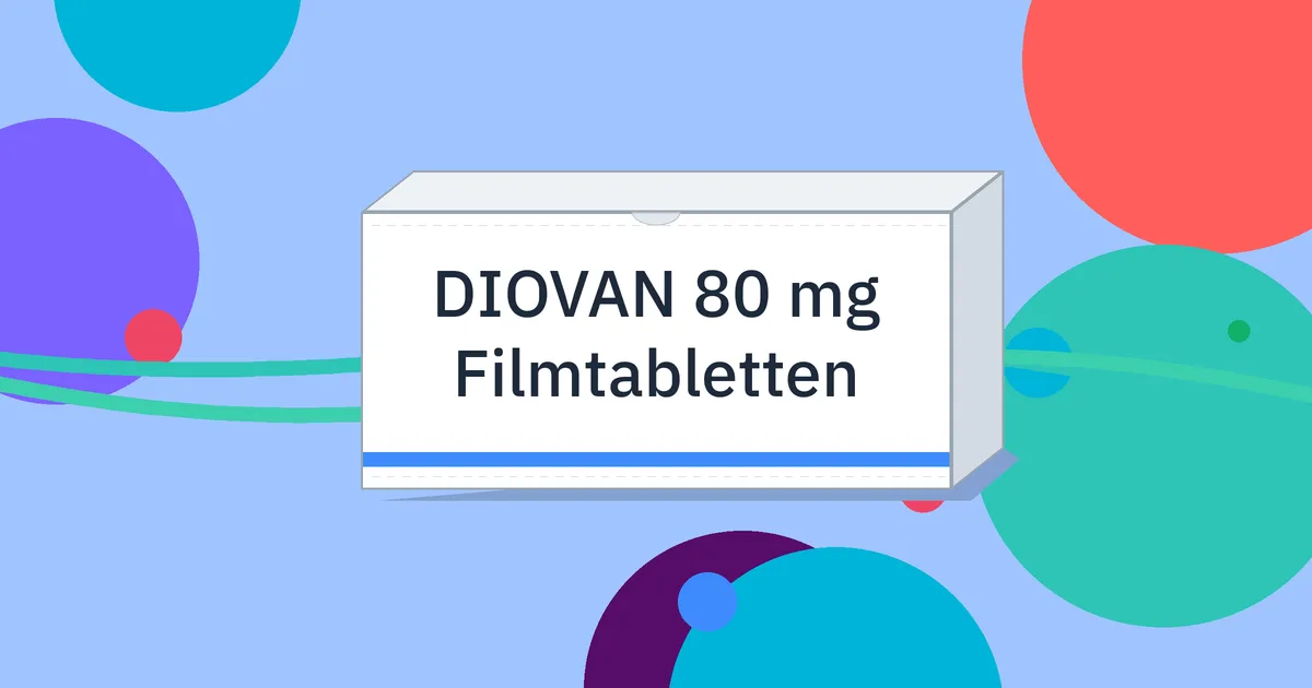 Symbolbild: Packung mit der Aufschrift DIOVAN 80 mg Filmtabletten (PZN 18424686) – Verfügbarkeit und Bezug in Apotheken in Frankfurt am Main