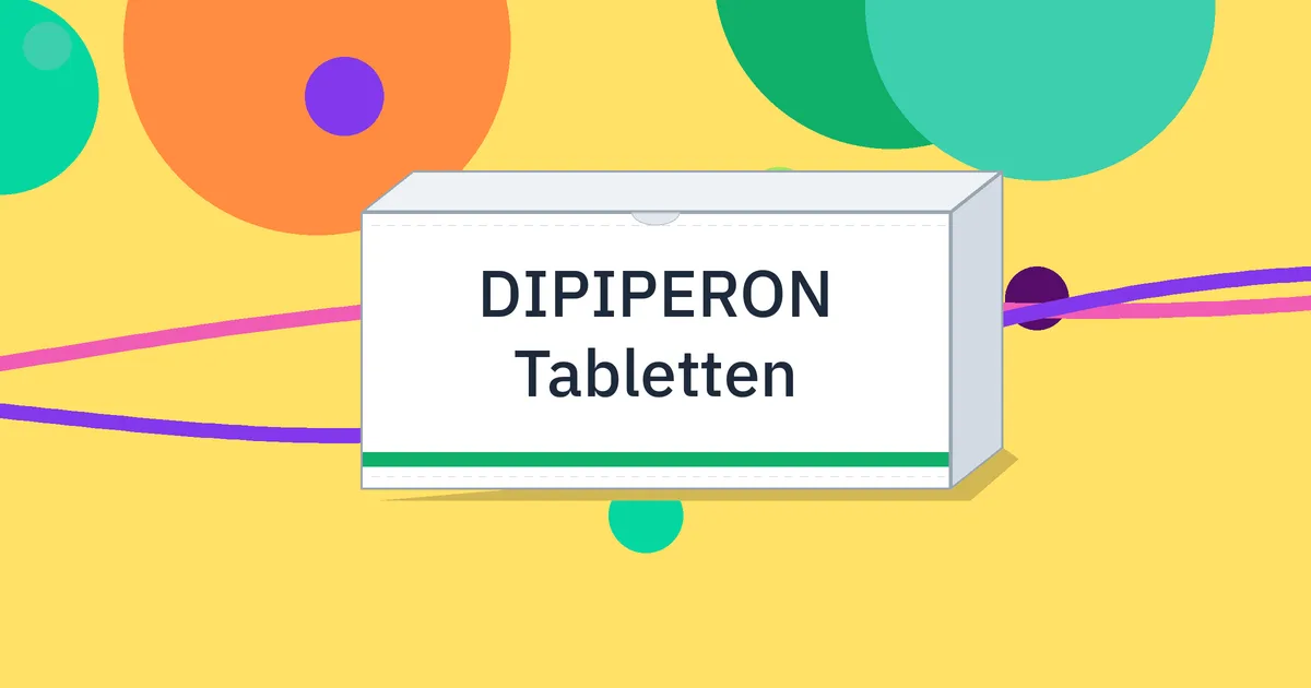 Symbolbild: Packung mit der Aufschrift DIPIPERON Tabletten (PZN 03962805) – Verfügbarkeit und Bezug in Apotheken in Frankfurt am Main