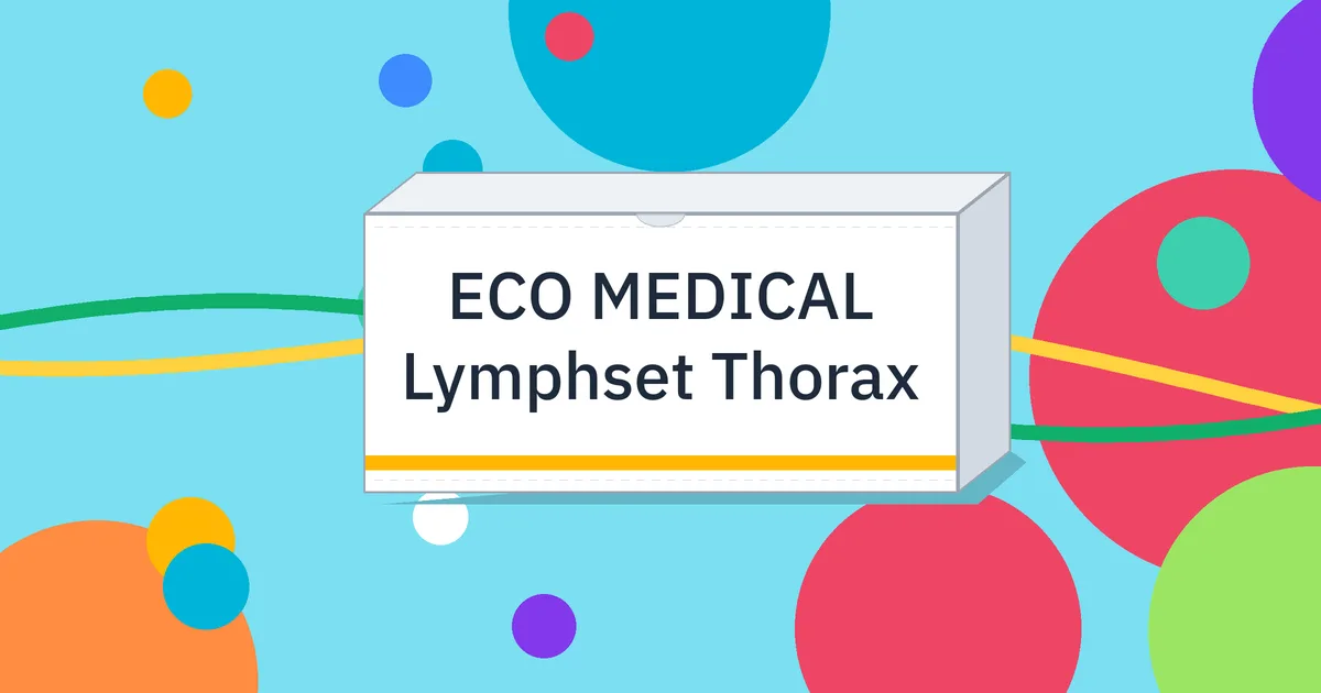 Symbolbild: Packung mit der Aufschrift ECO MEDICAL Lymphset Thorax (PZN 08644866) – Verfügbarkeit und Bezug in Apotheken in Frankfurt am Main