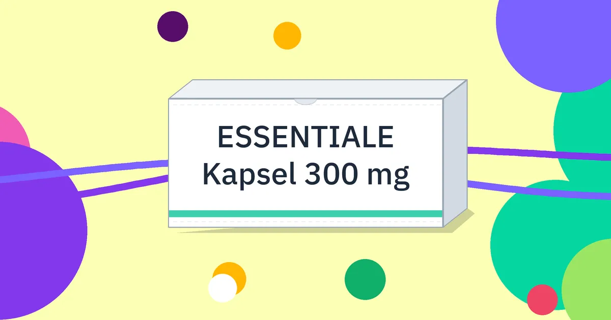 Symbolbild: Packung mit der Aufschrift ESSENTIALE Kapsel 300 mg (PZN 18207598) – Verfügbarkeit und Bezug in Apotheken in Frankfurt am Main