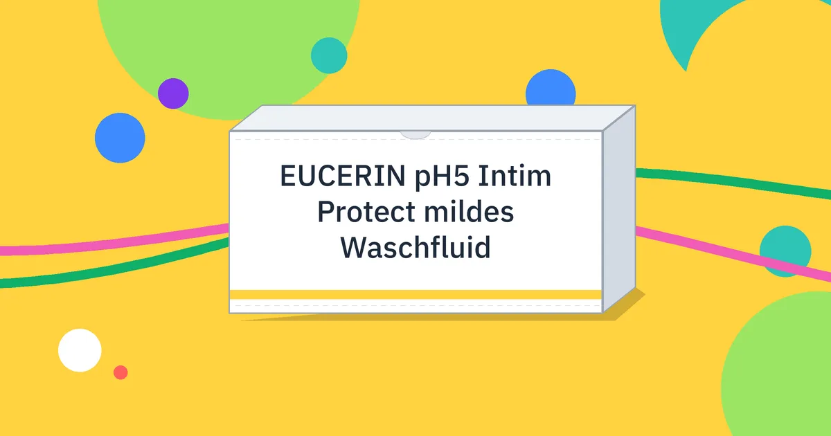 Symbolbild: Packung mit der Aufschrift EUCERIN pH5 Intim Protect mildes Waschfluid (PZN 20638319) – Verfügbarkeit und Bezug in Apotheken in Frankfurt am Main