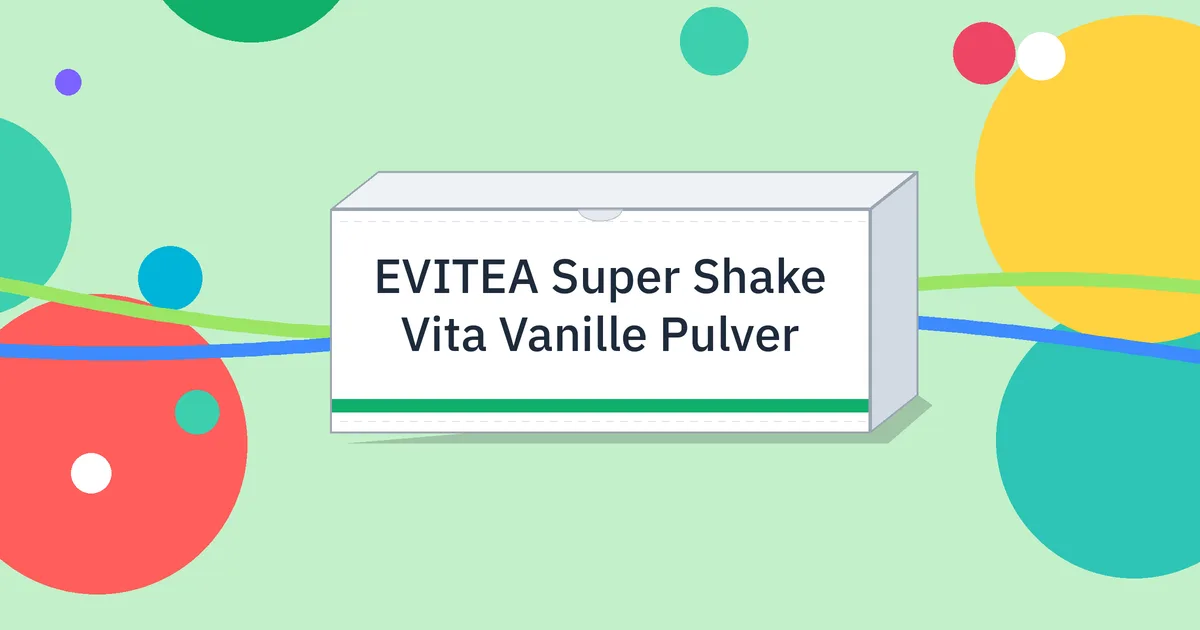 Symbolbild: Packung mit der Aufschrift EVITEA Super Shake Vita Vanille Pulver (PZN 16611639) – Verfügbarkeit und Bezug in Apotheken in Frankfurt am Main