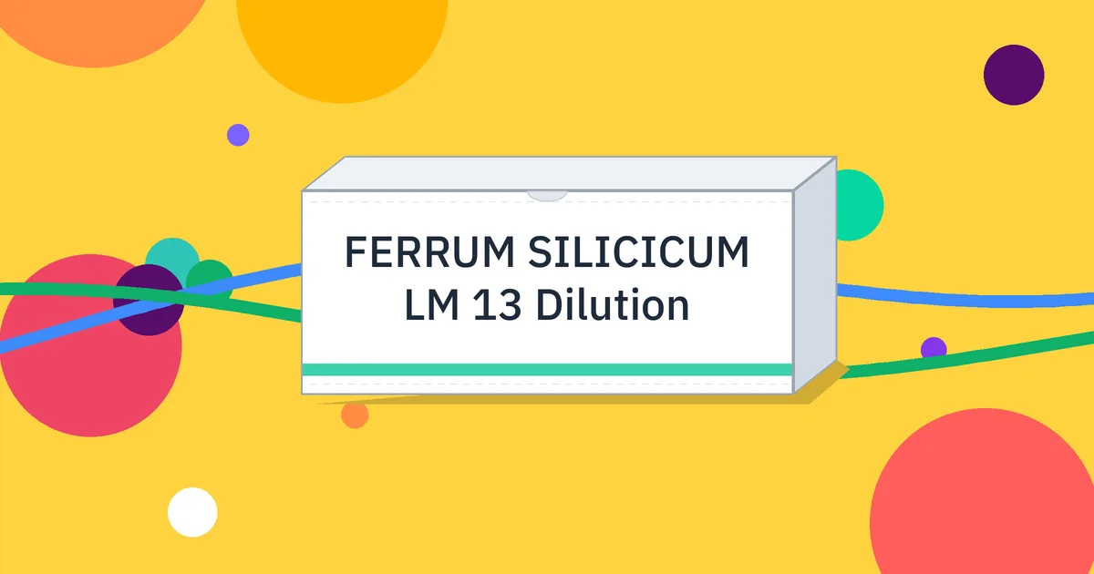 Symbolbild: Packung mit der Aufschrift FERRUM SILICICUM LM 13 Dilution (PZN 12853050) – Verfügbarkeit und Bezug in Apotheken in Frankfurt am Main