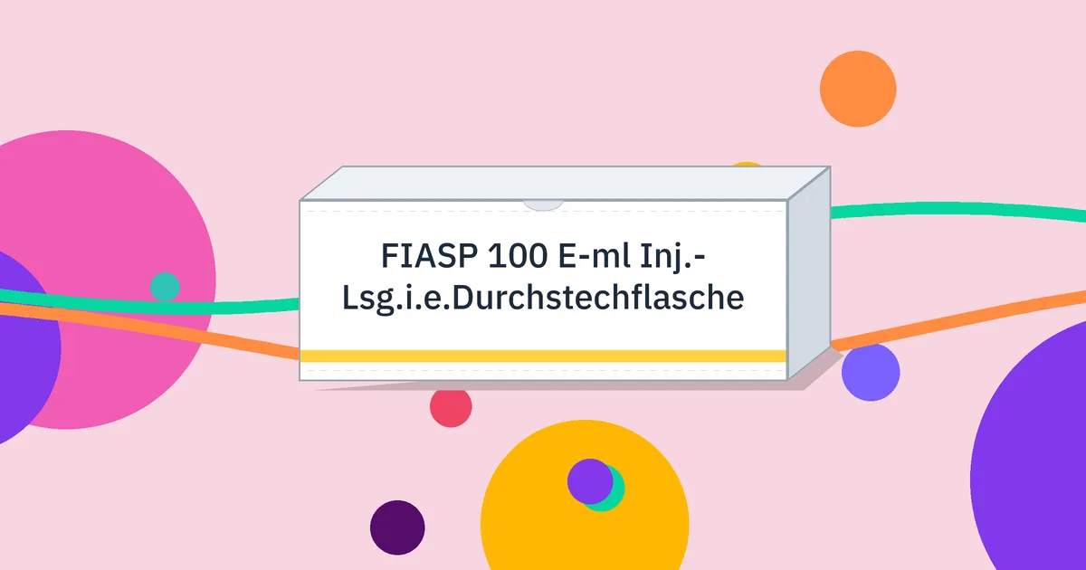 Symbolbild: Packung mit der Aufschrift FIASP 100 E-ml Inj.-Lsg.i.e.Durchstechflasche (PZN 13832558) – Verfügbarkeit und Bezug in Apotheken in Frankfurt am Main