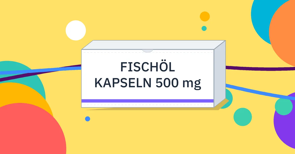 Symbolbild: Packung mit der Aufschrift FISCHÖL KAPSELN 500 mg (PZN 17147954) – Verfügbarkeit und Bezug in Apotheken in Frankfurt am Main