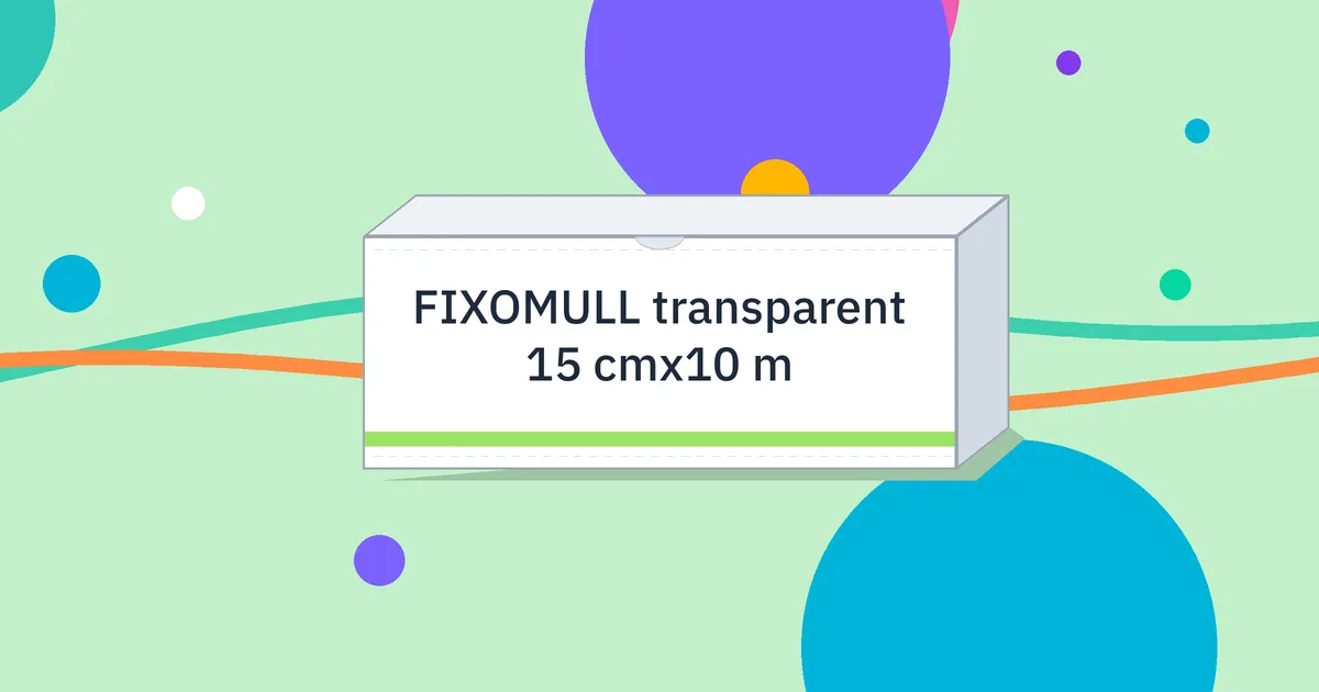 Symbolbild: Packung mit der Aufschrift FIXOMULL transparent 15 cmx10 m (PZN 00630758) – Verfügbarkeit und Bezug in Apotheken in Frankfurt am Main