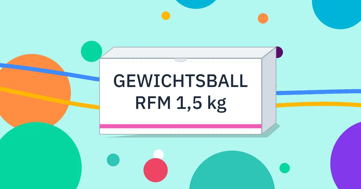 Symbolbild: Packung mit der Aufschrift GEWICHTSBALL RFM 1,5 kg (PZN 04872085) – Verfügbarkeit und Bezug in Apotheken in Frankfurt am Main