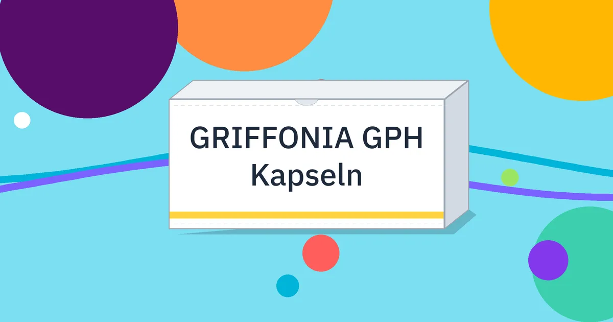 Symbolbild: Packung mit der Aufschrift GRIFFONIA GPH Kapseln (PZN 09377574) – Verfügbarkeit und Bezug in Apotheken in Frankfurt am Main