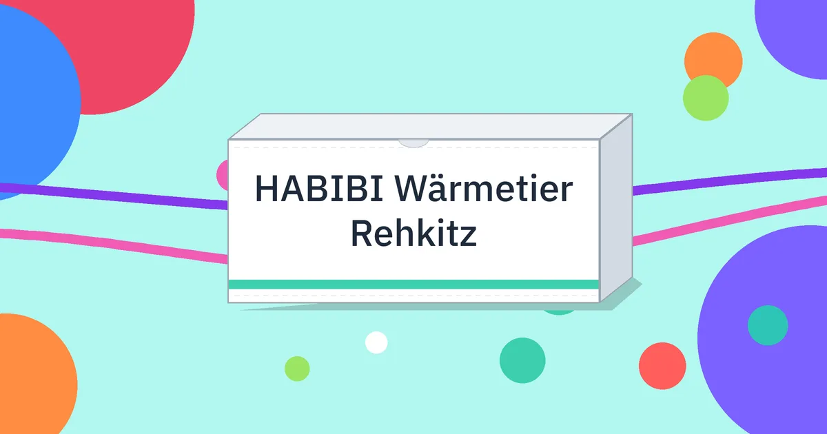Symbolbild: Packung mit der Aufschrift HABIBI Wärmetier Rehkitz (PZN 15747503) – Verfügbarkeit und Bezug in Apotheken in Frankfurt am Main