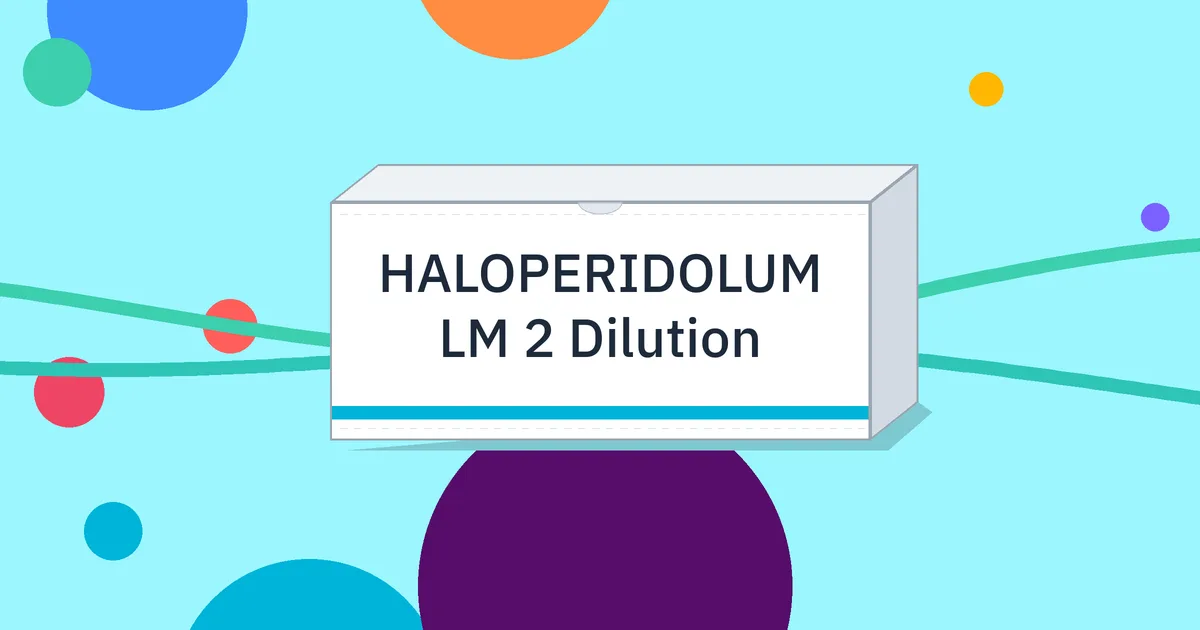 Symbolbild: Packung mit der Aufschrift HALOPERIDOLUM LM 2 Dilution (PZN 12883364) – Verfügbarkeit und Bezug in Apotheken in Frankfurt am Main