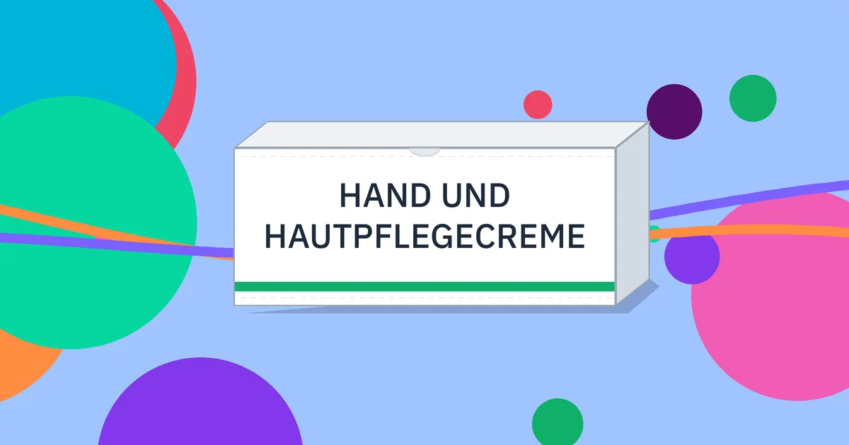 Symbolbild: Packung mit der Aufschrift HAND UND HAUTPFLEGECREME (PZN 20948190) – Verfügbarkeit und Bezug in Apotheken in Frankfurt am Main