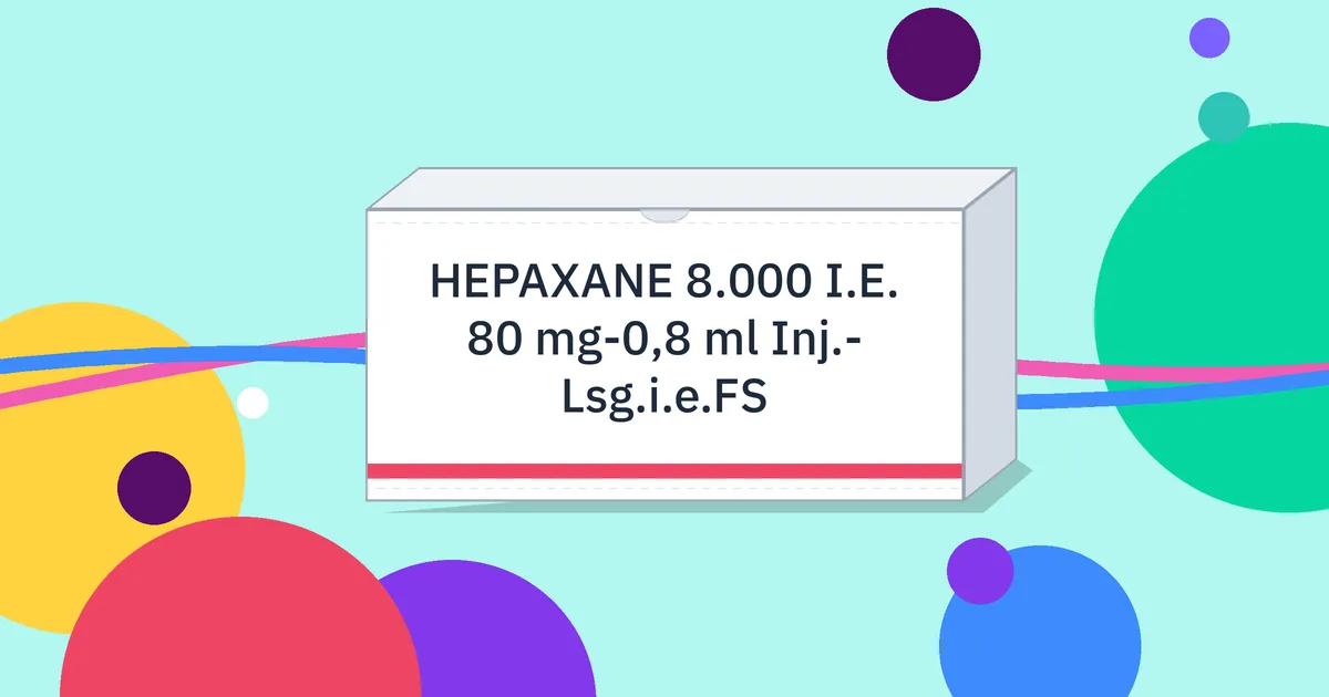 Symbolbild: Packung mit der Aufschrift HEPAXANE 8.000 I.E. 80 mg-0,8 ml Inj.-Lsg.i.e.FS (PZN 15638010) – Verfügbarkeit und Bezug in Apotheken in Frankfurt am Main