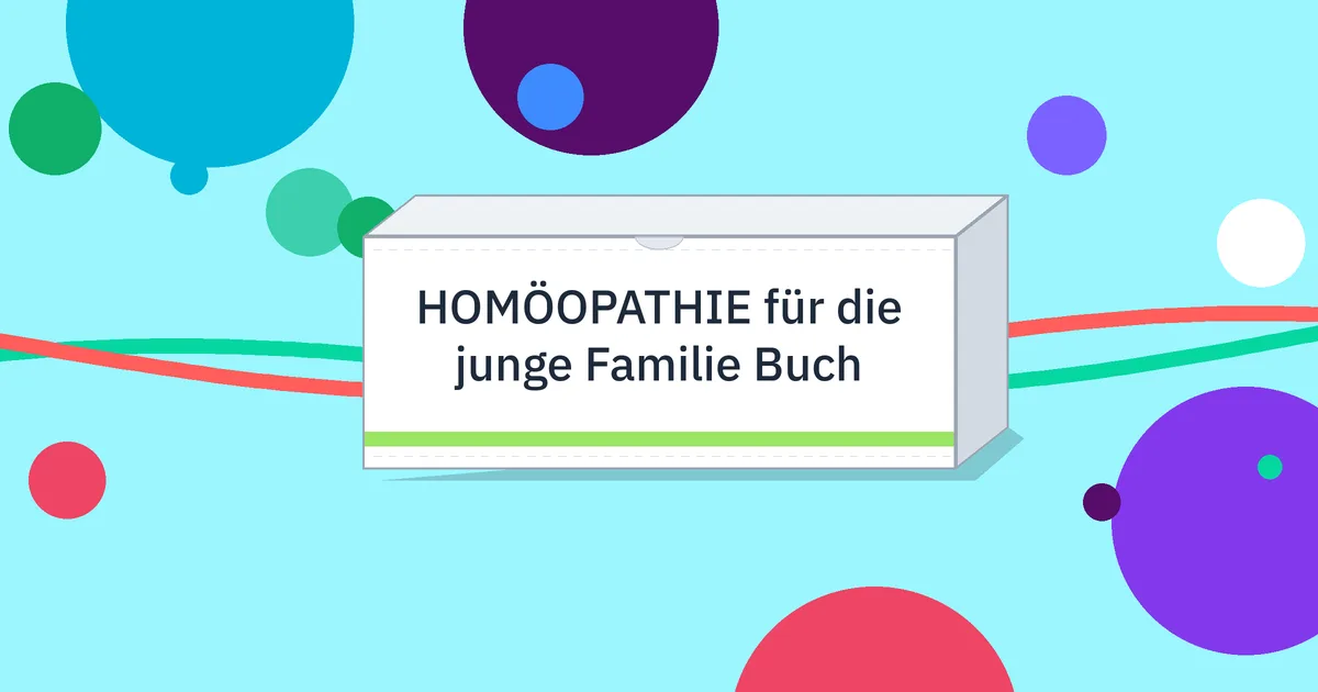 Symbolbild: Packung mit der Aufschrift HOMÖOPATHIE für die junge Familie Buch (PZN 09732696) – Verfügbarkeit und Bezug in Apotheken in Frankfurt am Main