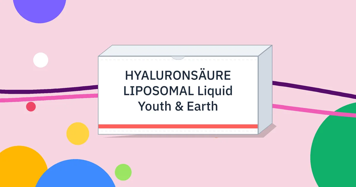 Symbolbild: Packung mit der Aufschrift HYALURONSÄURE LIPOSOMAL Liquid Youth & Earth (PZN 16867793) – Verfügbarkeit und Bezug in Apotheken in Frankfurt am Main