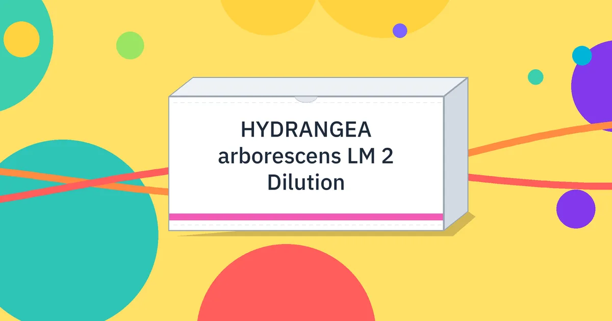 Symbolbild: Packung mit der Aufschrift HYDRANGEA arborescens LM 2 Dilution (PZN 13556176) – Verfügbarkeit und Bezug in Apotheken in Frankfurt am Main
