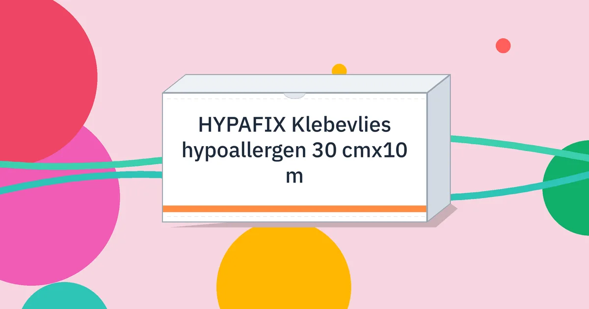 Symbolbild: Packung mit der Aufschrift HYPAFIX Klebevlies hypoallergen 30 cmx10 m (PZN 19116283) – Verfügbarkeit und Bezug in Apotheken in Frankfurt am Main