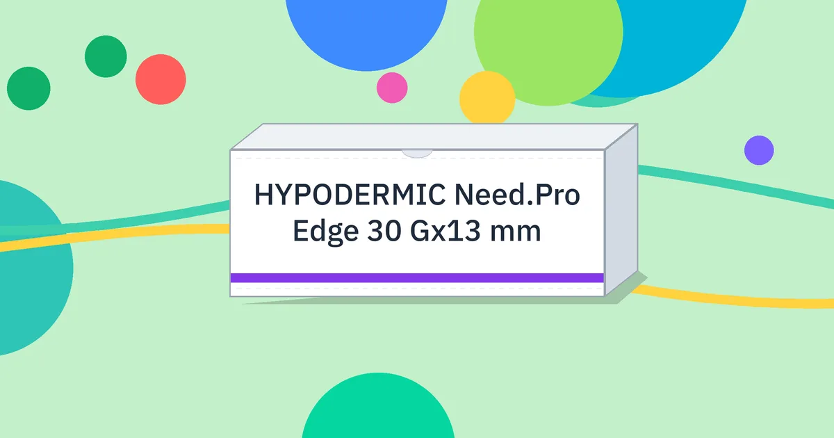 Symbolbild: Packung mit der Aufschrift HYPODERMIC Need.Pro Edge 30 Gx13 mm (PZN 09215707) – Verfügbarkeit und Bezug in Apotheken in Frankfurt am Main