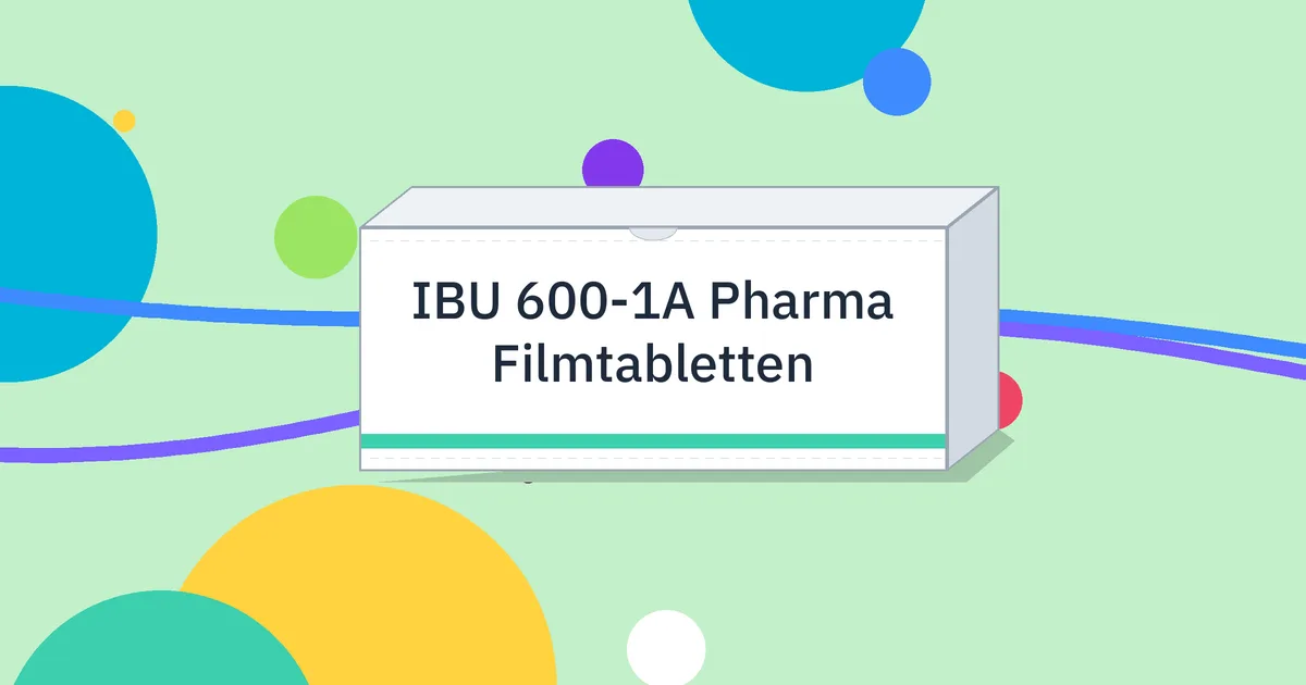 Symbolbild: Packung mit der Aufschrift IBU 600-1A Pharma Filmtabletten (PZN 05496359) – Verfügbarkeit und Bezug in Apotheken in Frankfurt am Main